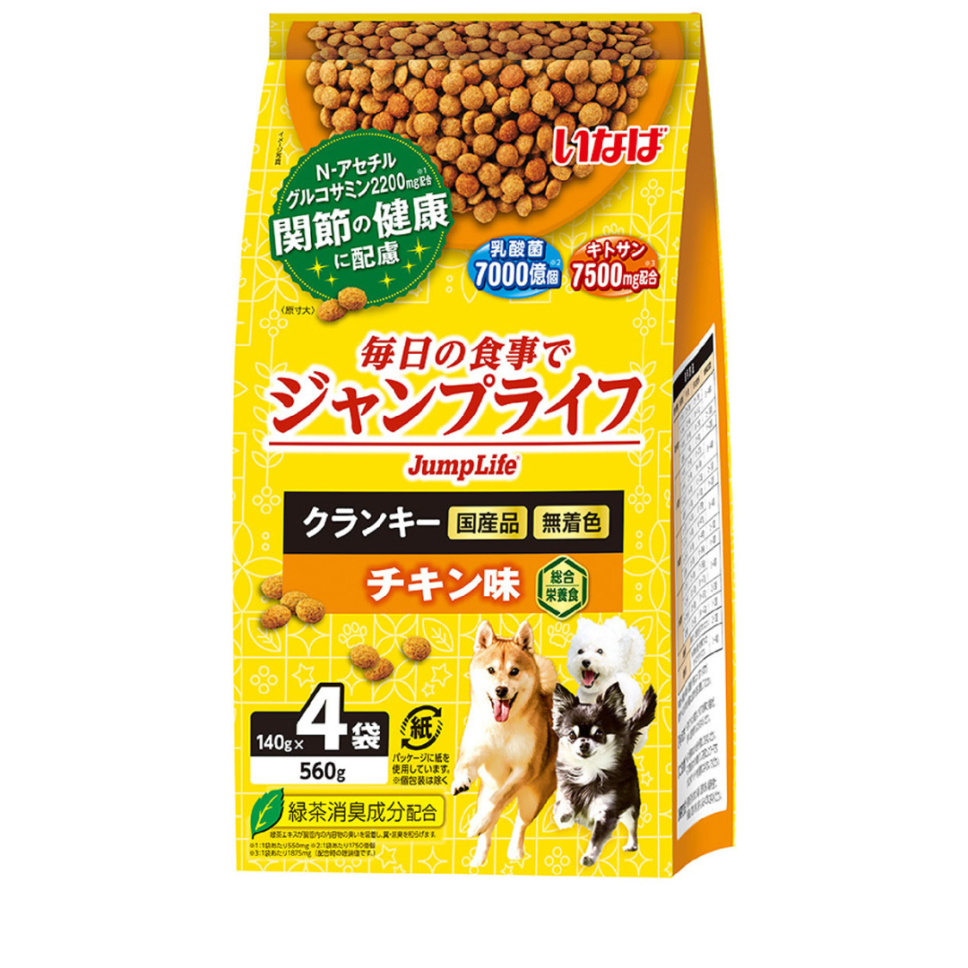 INABA-Jump Life 關節健康狗糧系列-雞肉味 (DD-185)(140g x4)最佳食用日期...