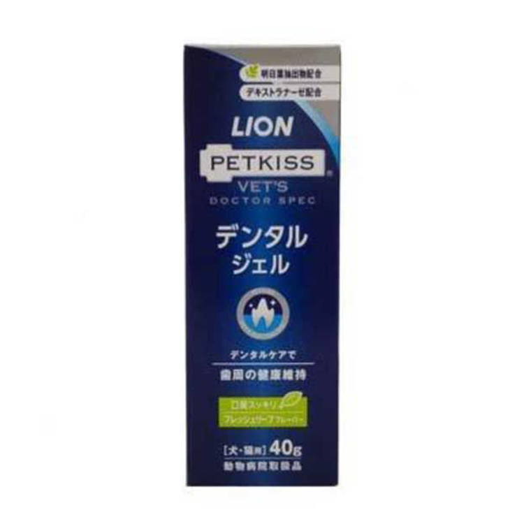 Lion PetKiss Doctor Spec 動物病院專用 潔齒葉味Gel 40g
