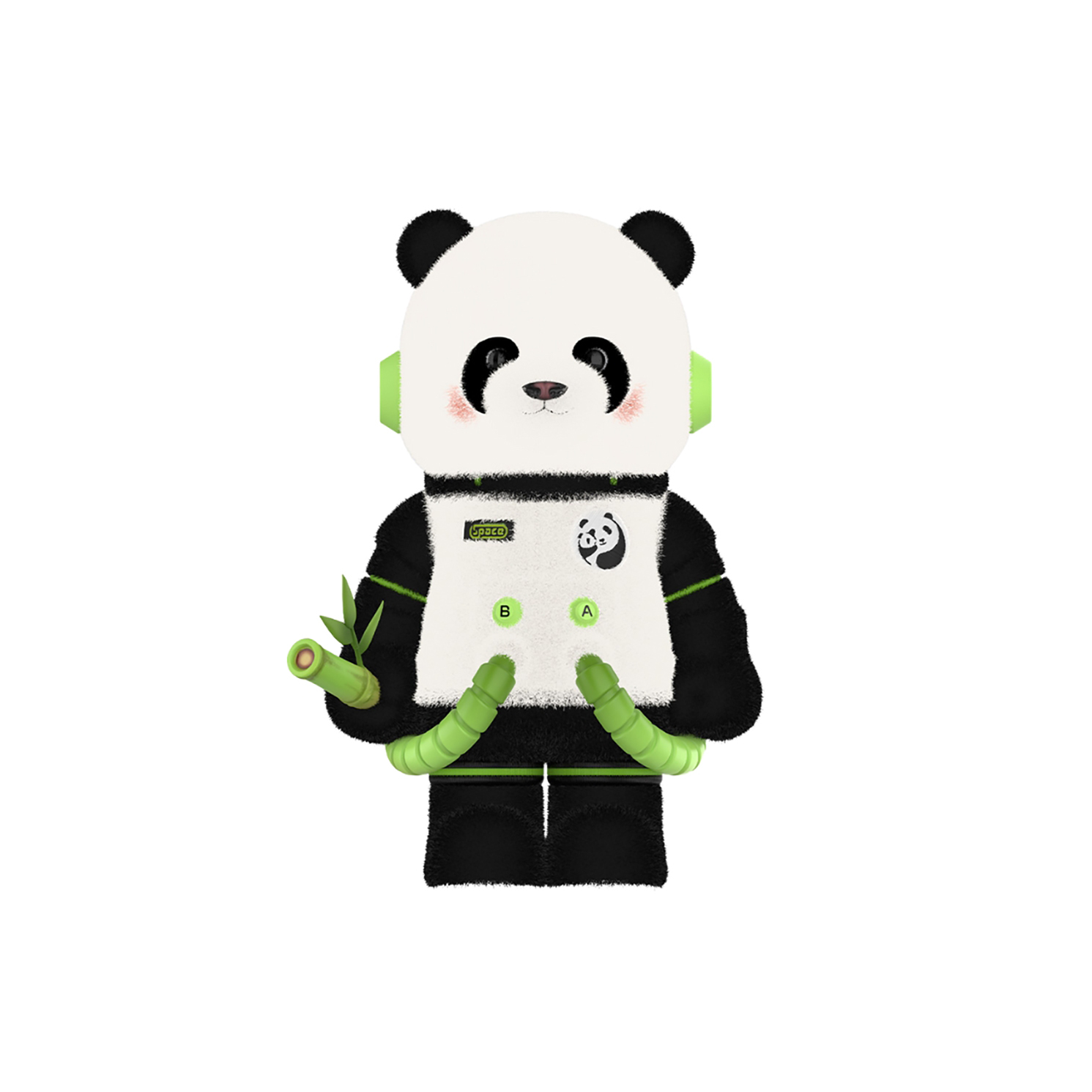 POP MART MEGA SPACE MOLLY PANDA 400% 泡泡瑪特 太空莫莉 絨毛 熊貓