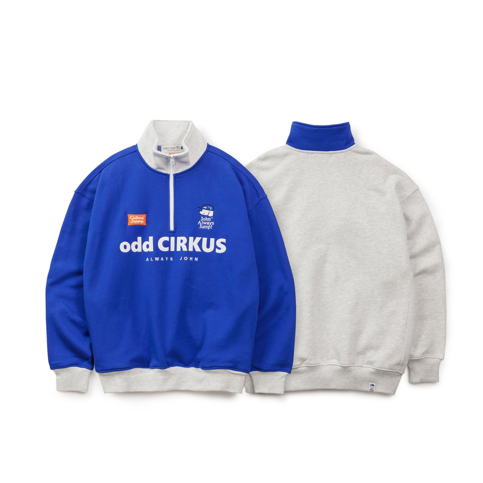 | odd CIRKUS X ALWAYS JOHN | Half Zip Sweatshirt by FIL