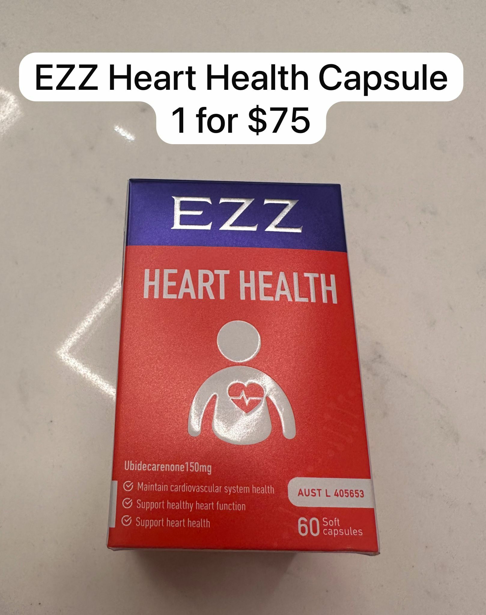 1 EZZ HEART HEALTH CAPSULE (RYAN)
