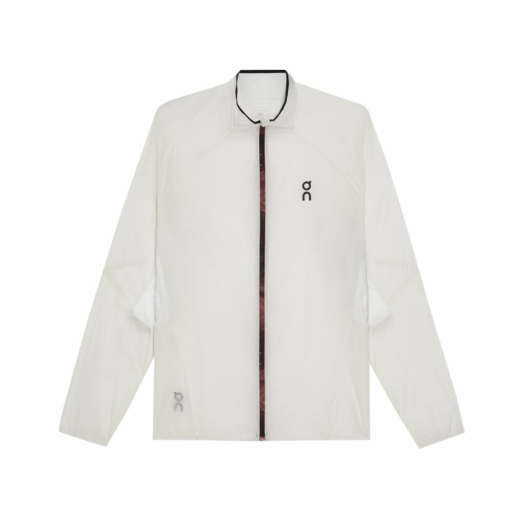 RUN | On Zero Jacket - White / Flame (M) 超輕薄男裝防水跑步運動風衣