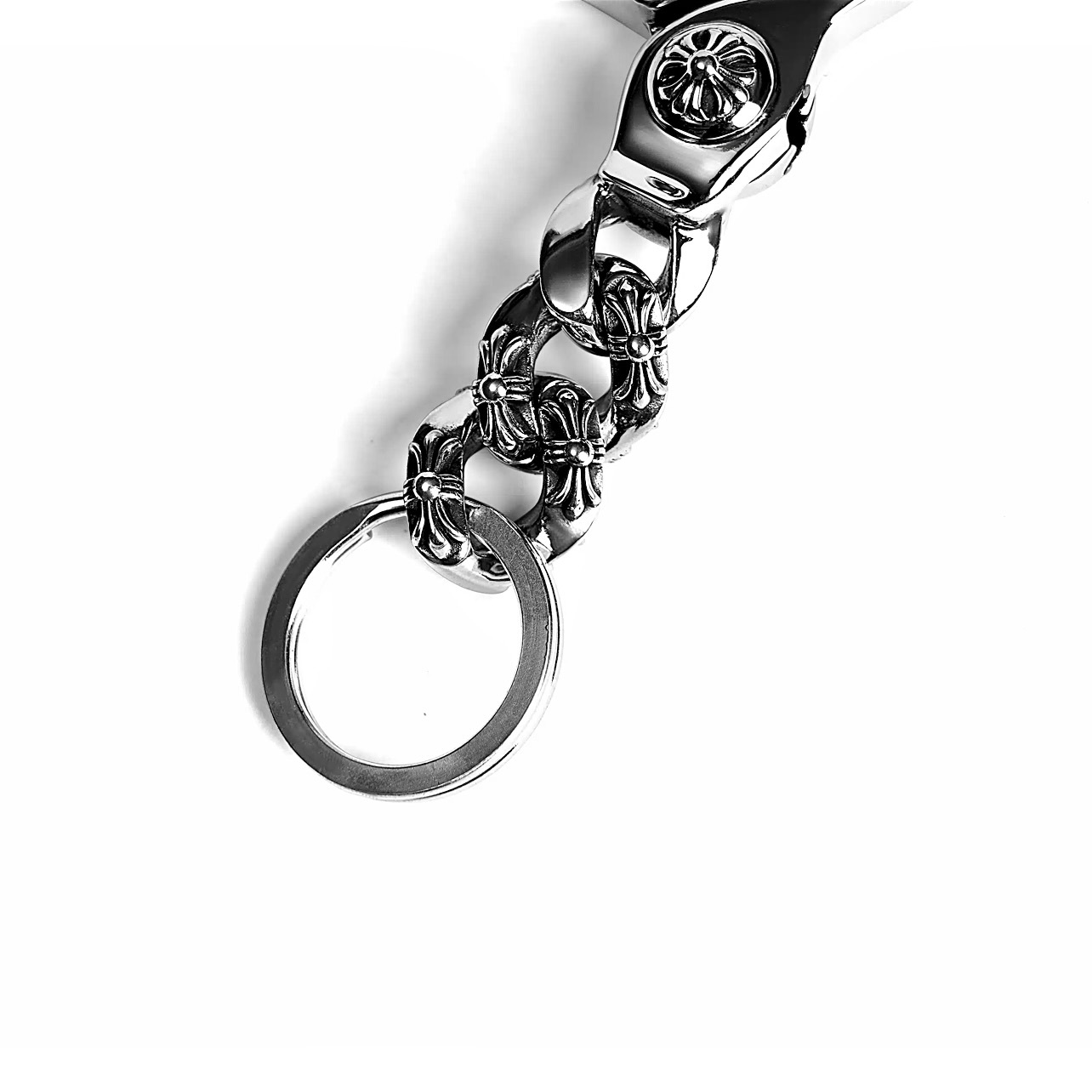 Chrome Hearts Fancy Link Key Ring Chain