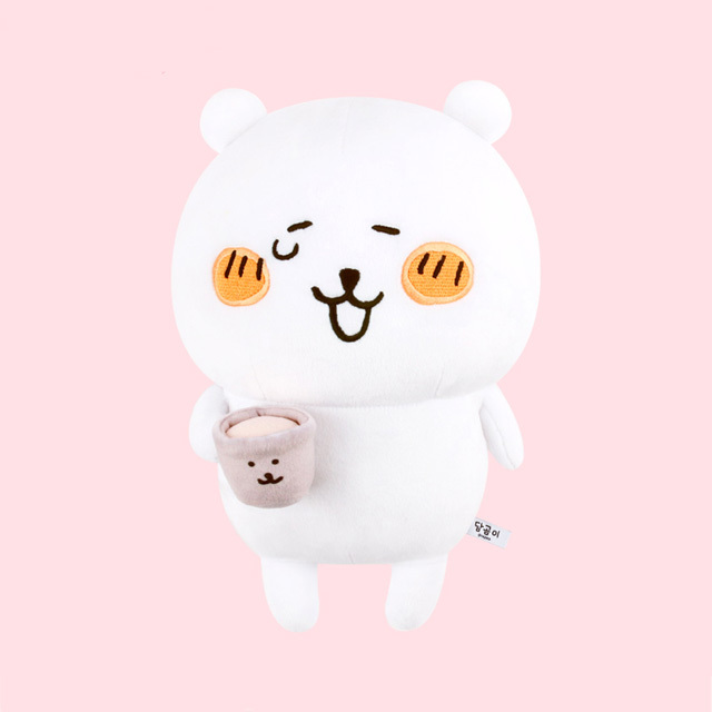 JOKE BEAR Tea Time Plush Doll 享受下午茶的自嘲熊／白熊公仔