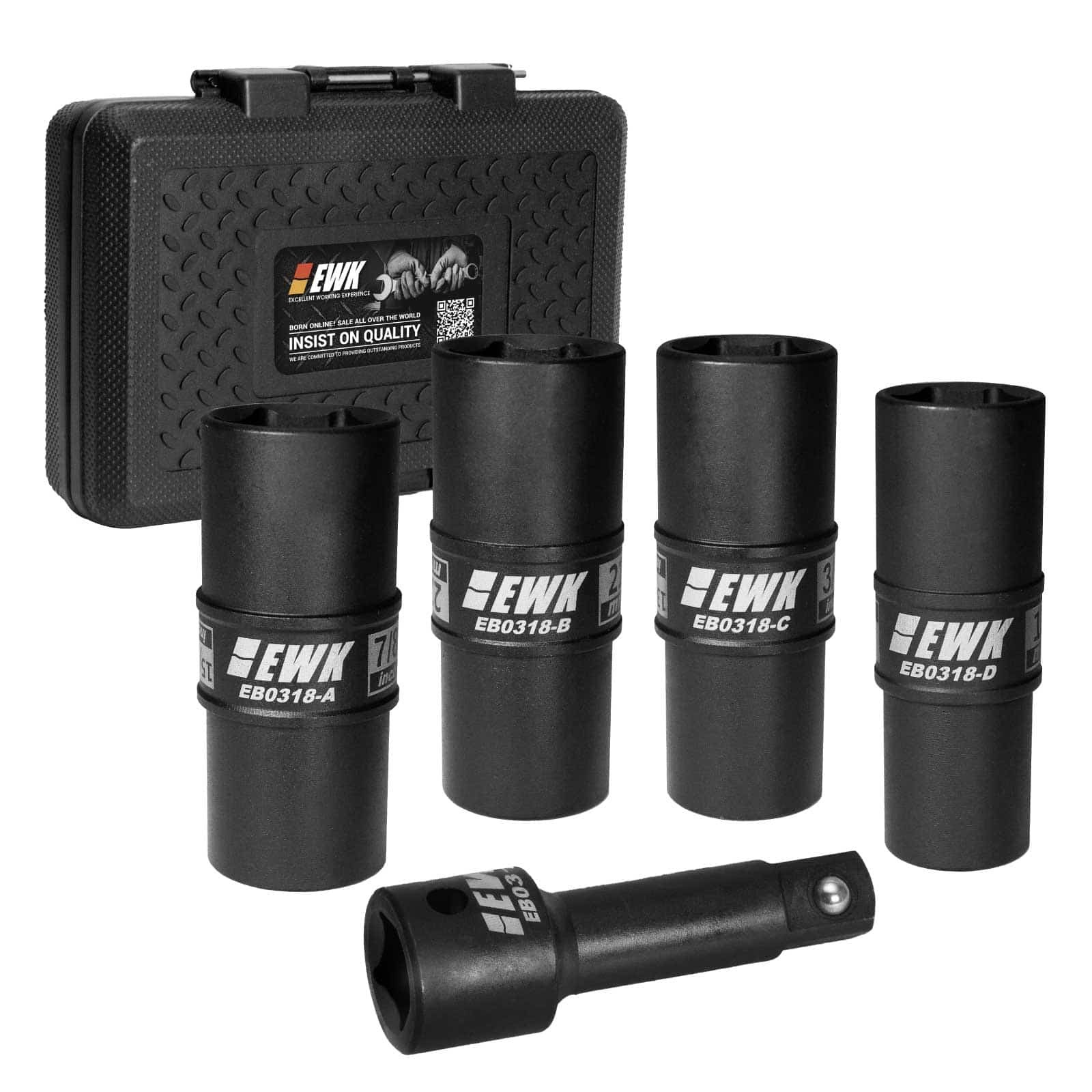 5 Pcs Flip Socket Set with 3" Extension Bar | EWK