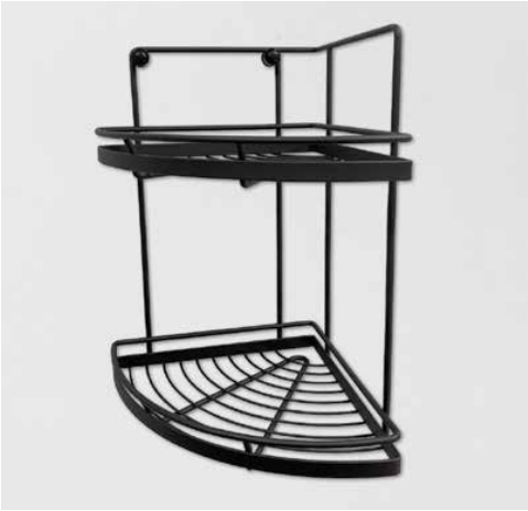 大原五金│雙層轉角架 C7032 黛黑