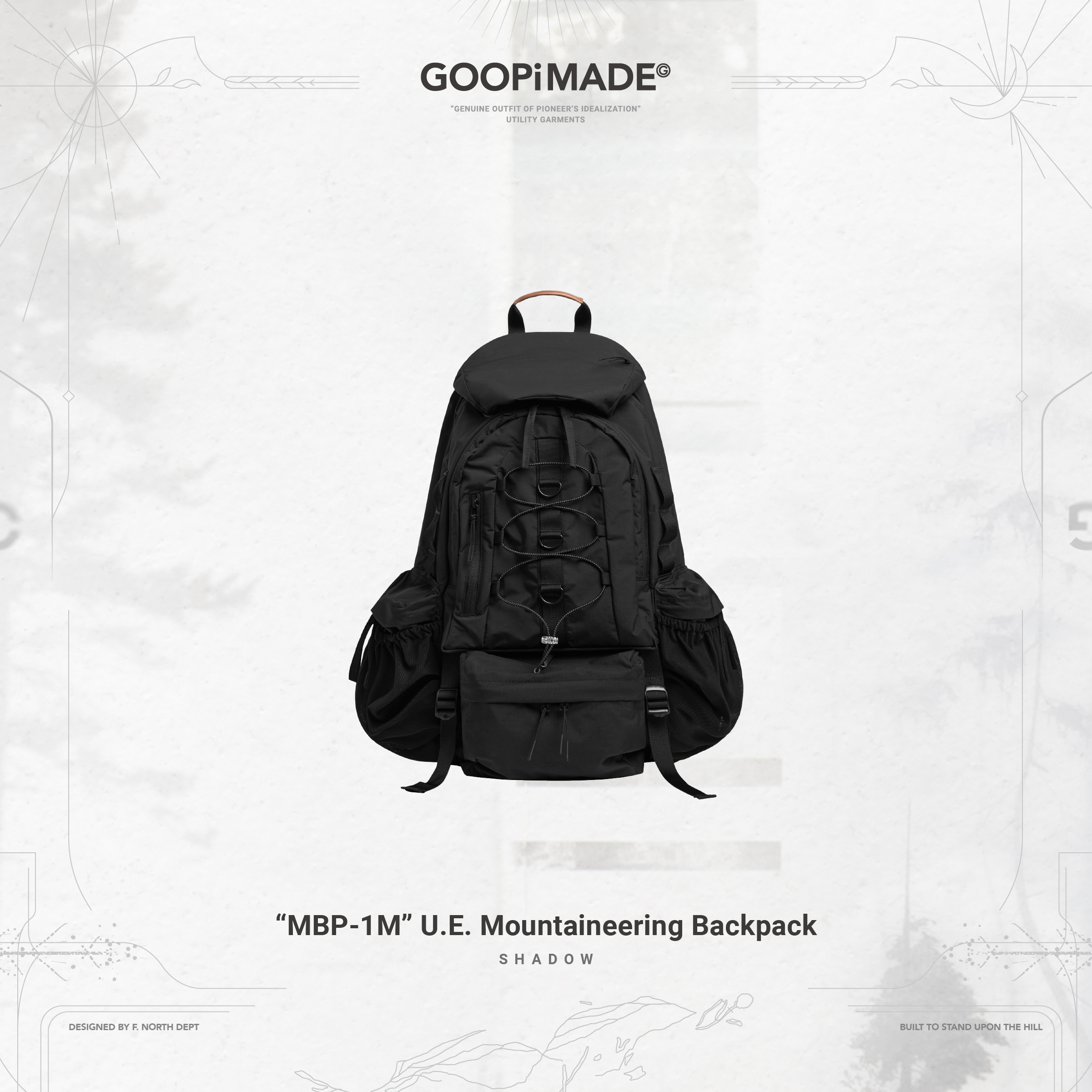 “MBP-1M” U.E. Mountaineering Backpack - Shadow