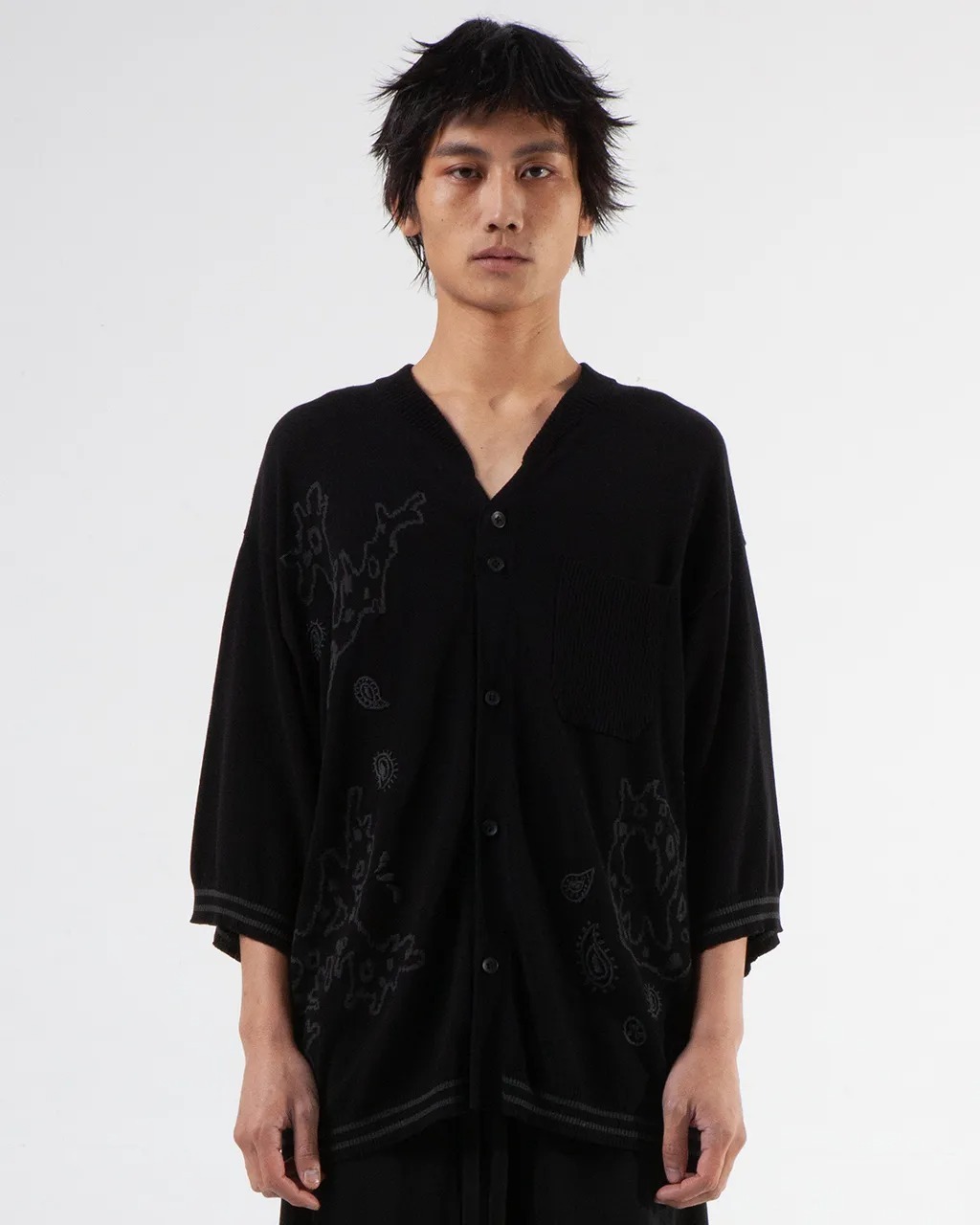 VACANT Embroidered Cardigan