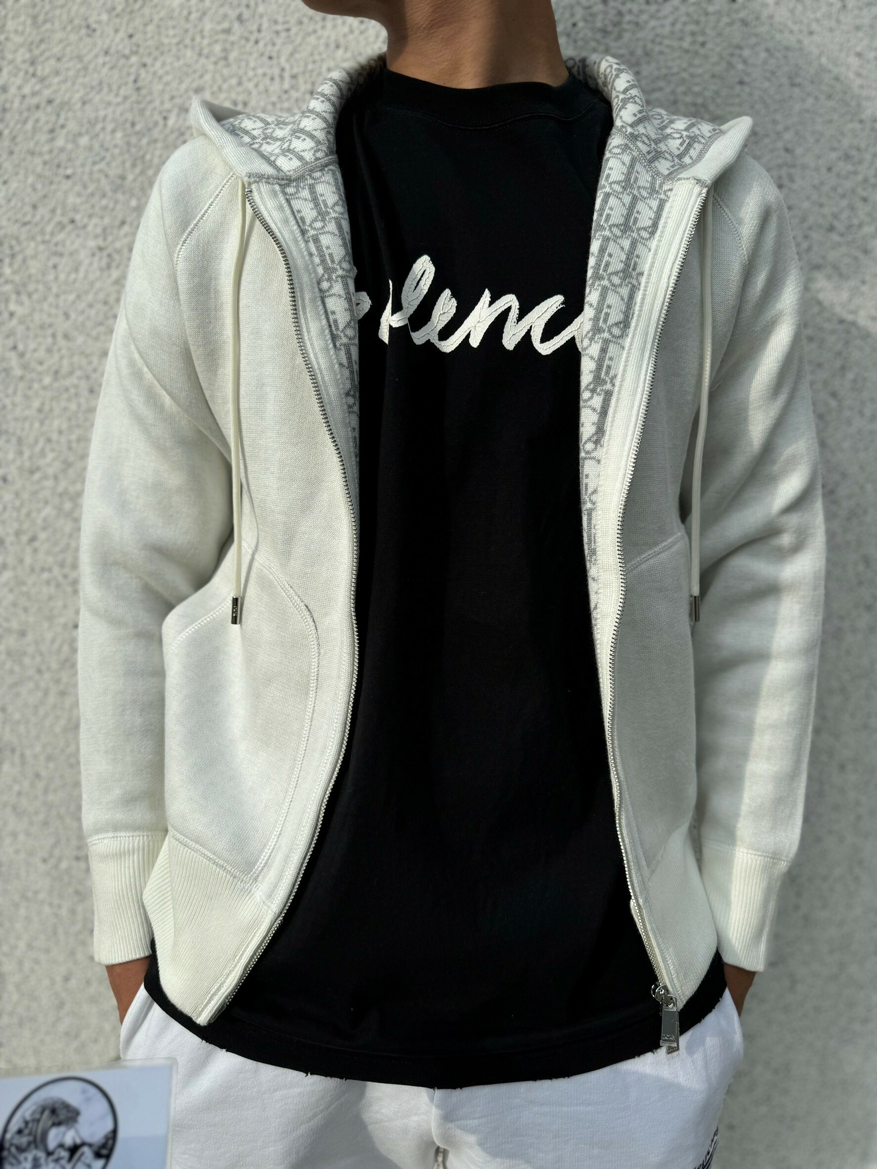 DIOR 24ss 櫃上款 提花 純白 重磅 外套