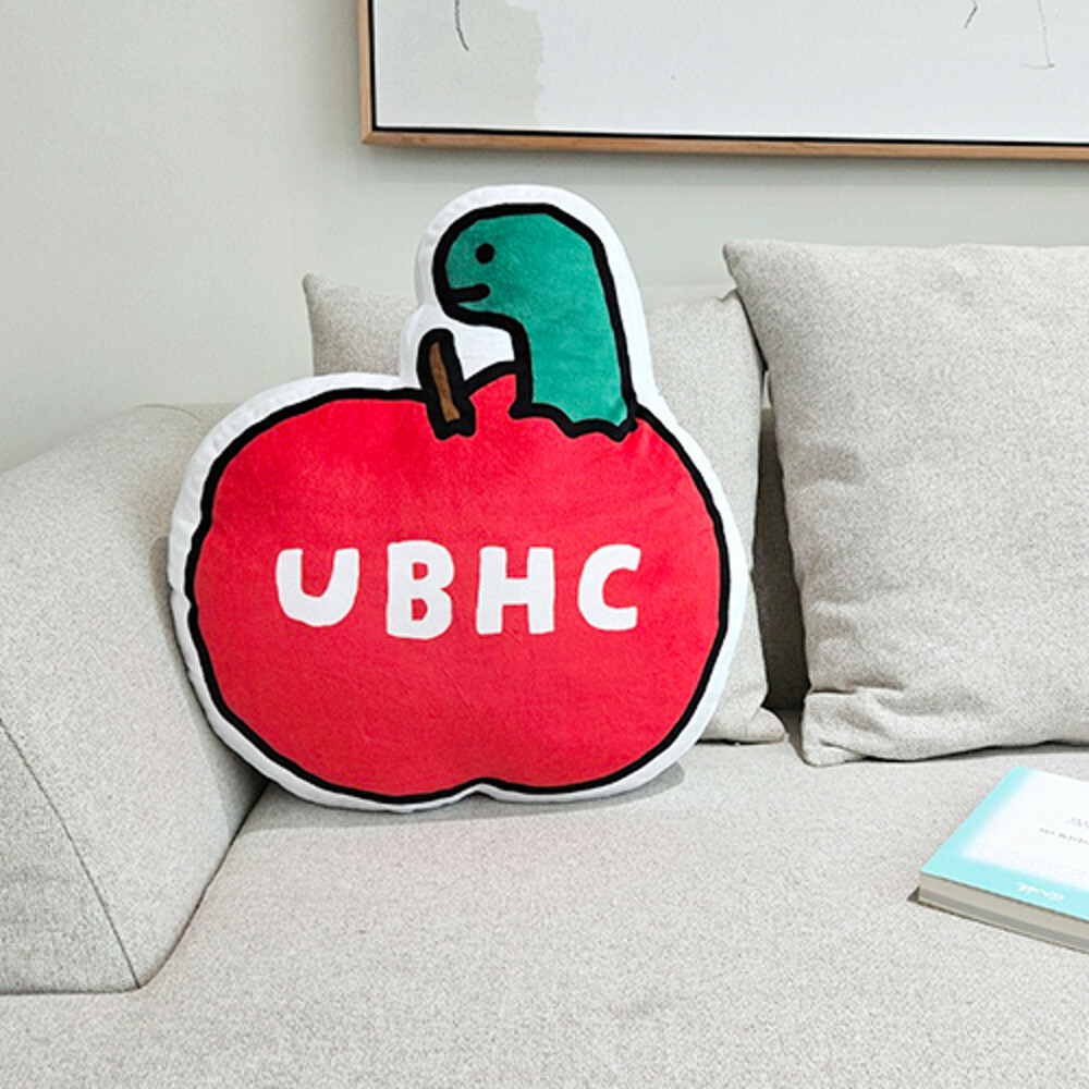 JOGUMAN STUDIO UBHC Brachio & Apple Cushion 小恐龍與蘋果 咕臣公仔