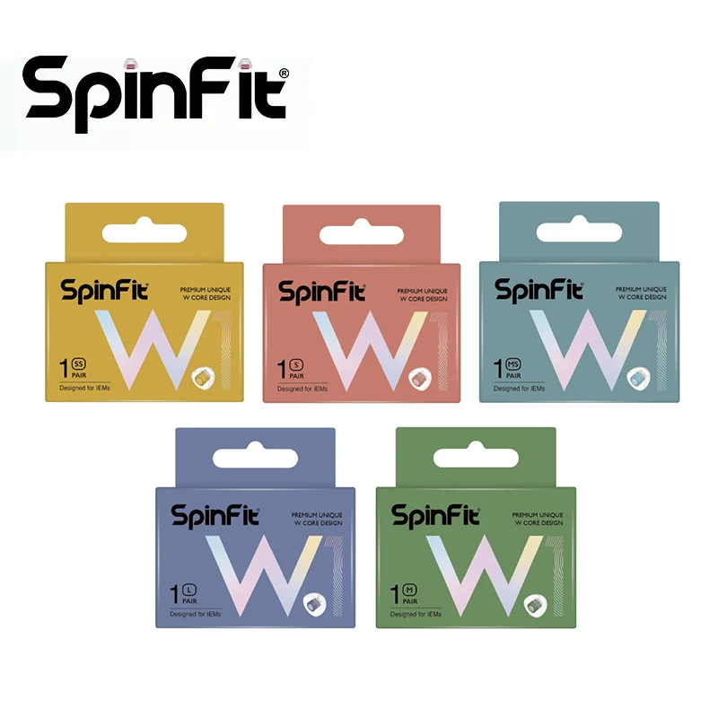 【SpinFit】SpinFit W1【單對入】真無線 耳塞 雙層芯 W形設計 矽膠耳塞 SS/S/MS/M/
