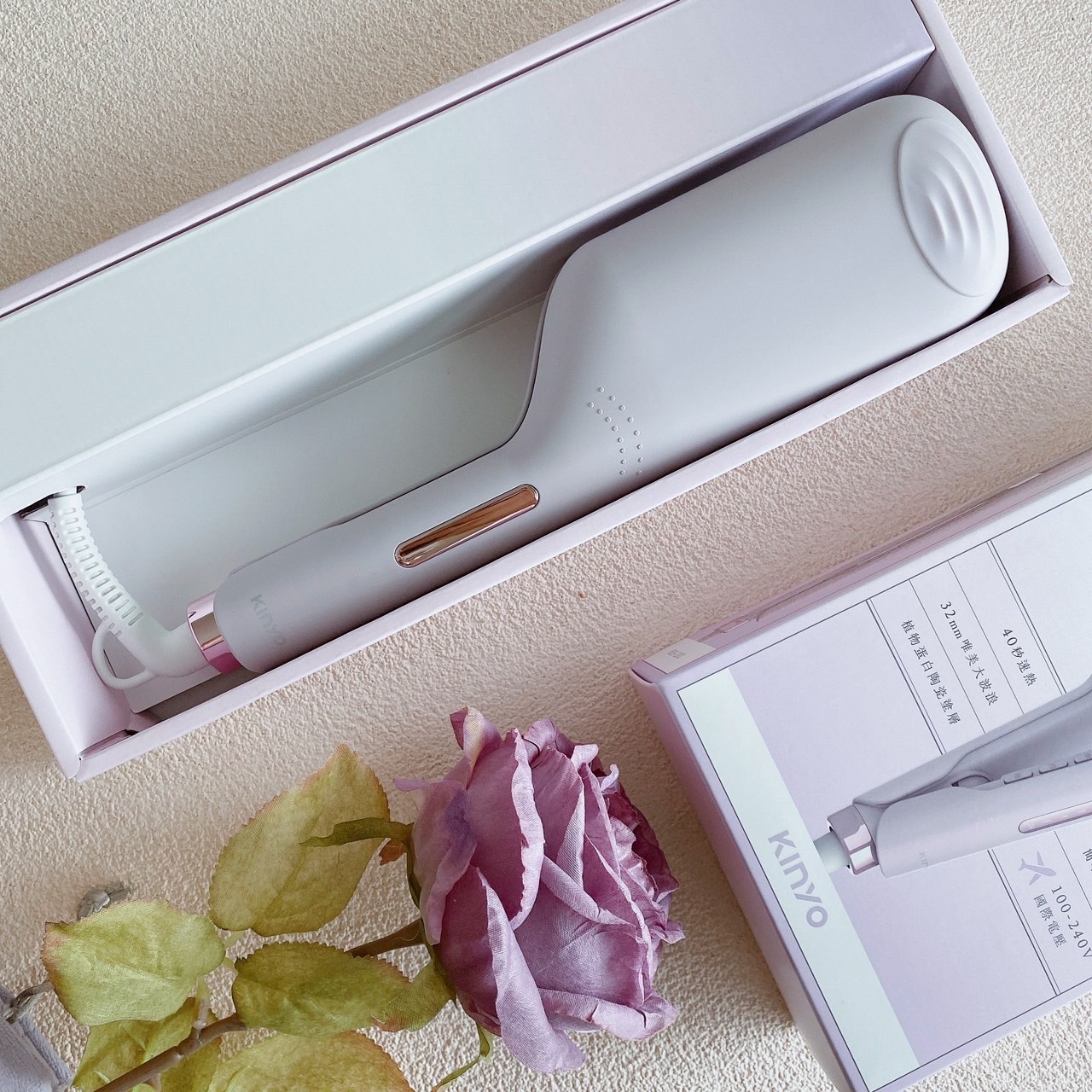 【KINYO】植感系丁香波波蛋捲夾 (KHS-3202)