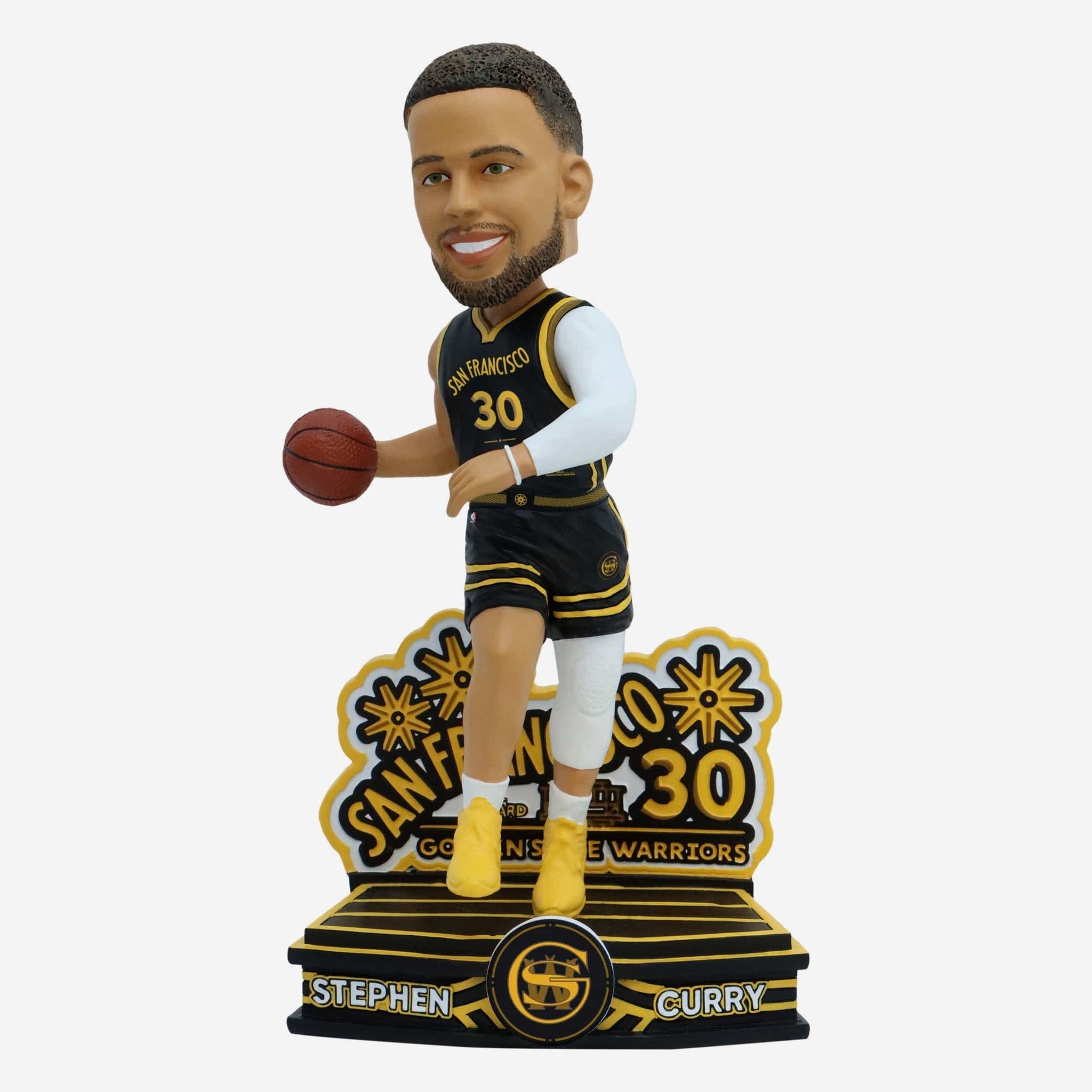 = 特瑞肥 = Steph Curry City Jersey 勇士城市公仔 BobbleHead 搖頭娃娃