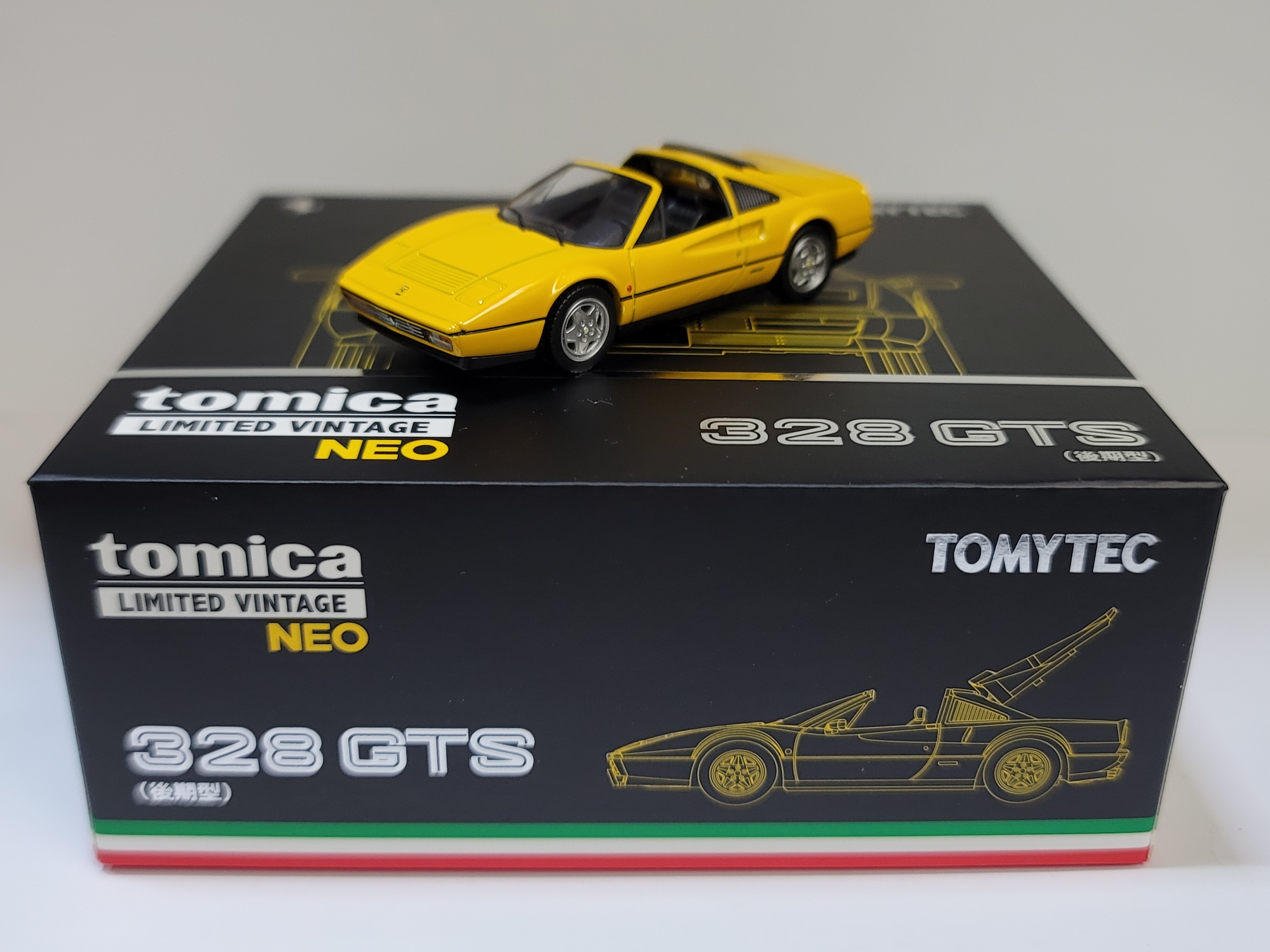 Tomytec 1/64 LV-N Ferrari 328 GTS (yellow)