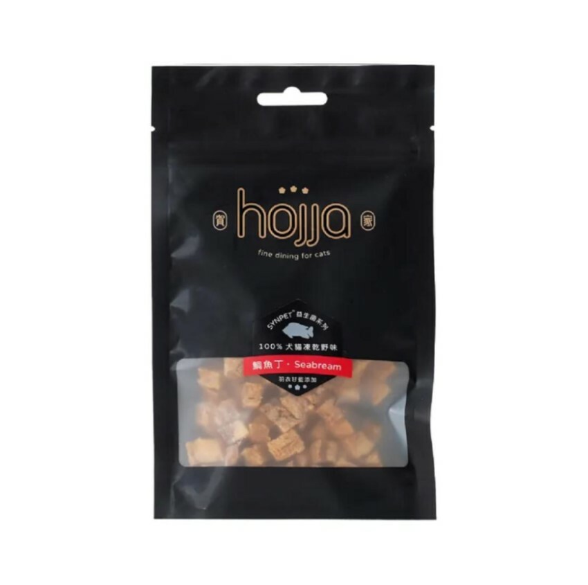 hojja 賀家 100%純粹野味 益生菌系列-鯛魚丁凍乾