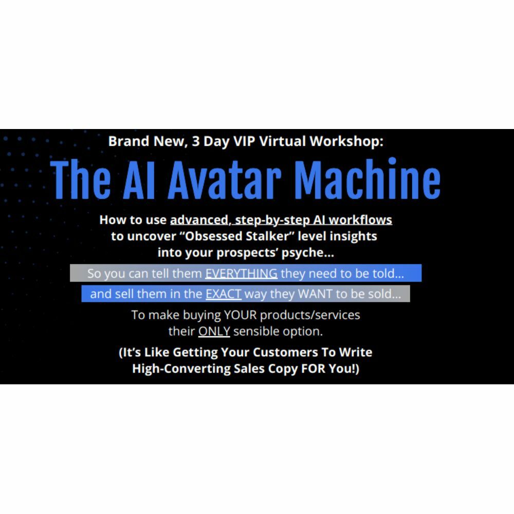 The AI Avatar Machine by Mario Castelli