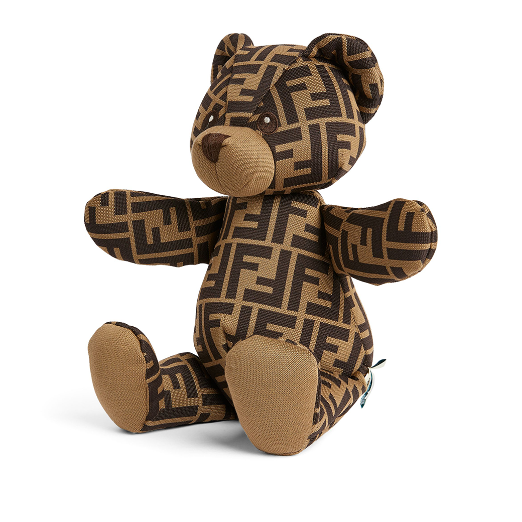 FENDI Kids Logo 印花泰迪熊