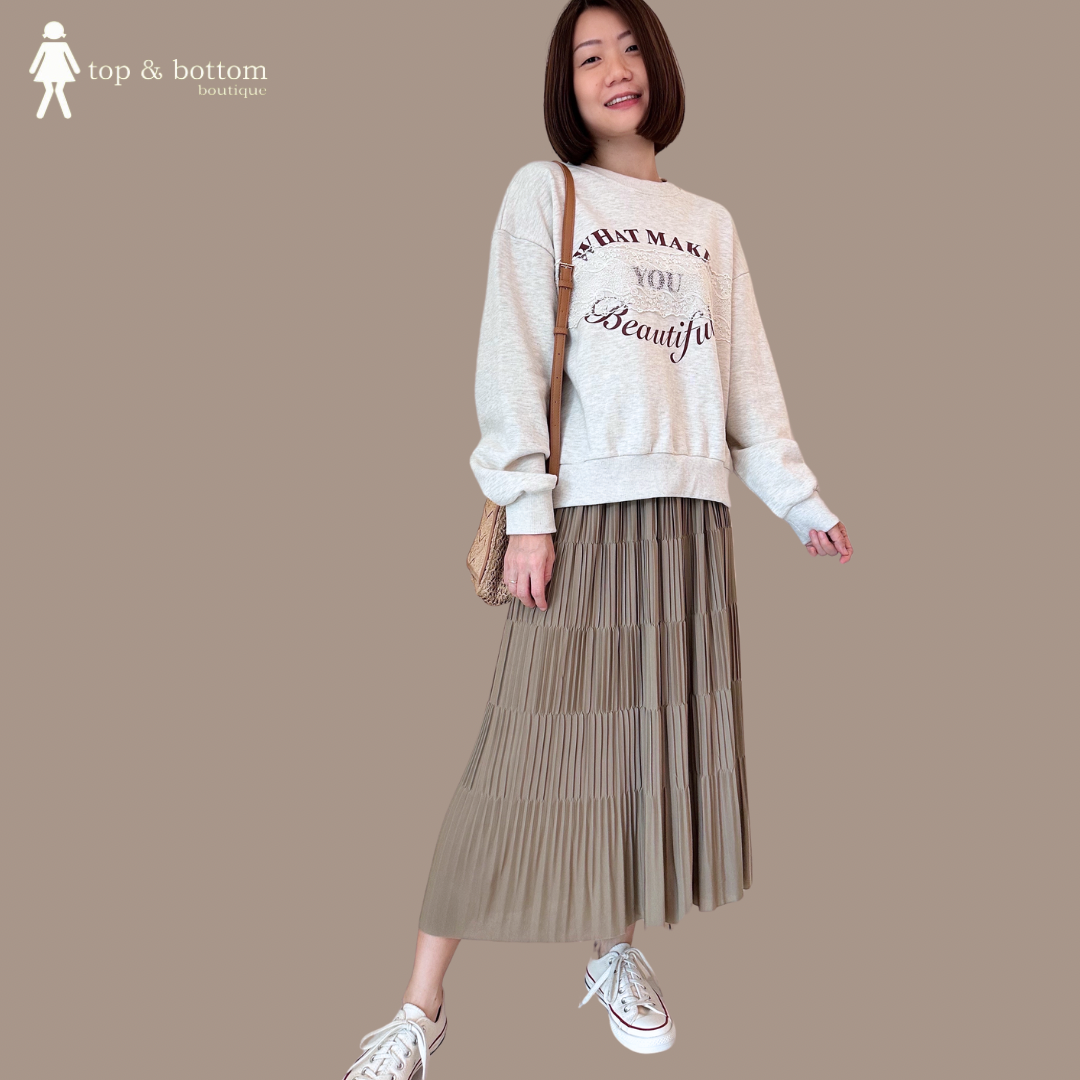 LACE & WORDING SWEATS