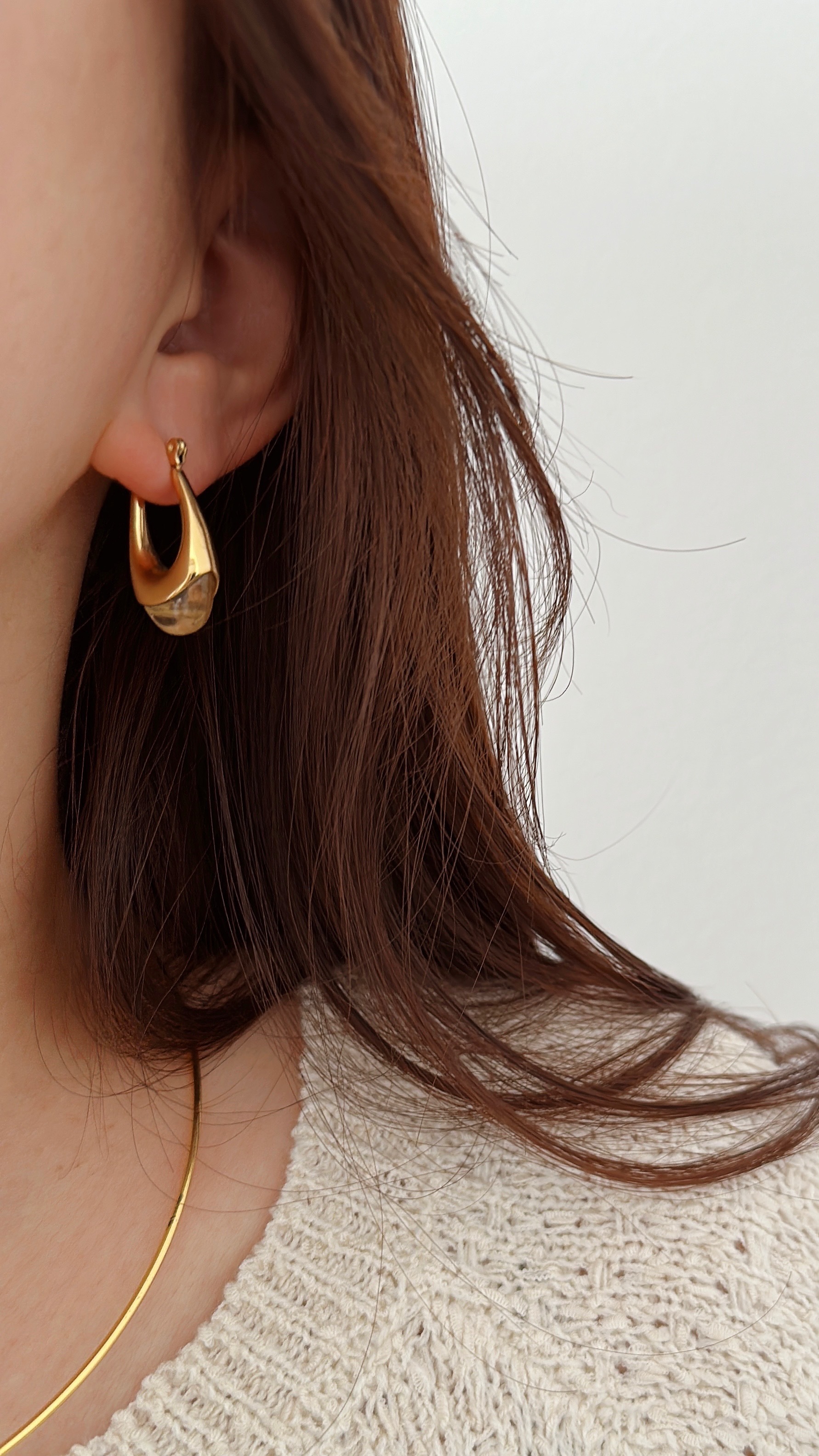 SS glass drop pierce | none tw