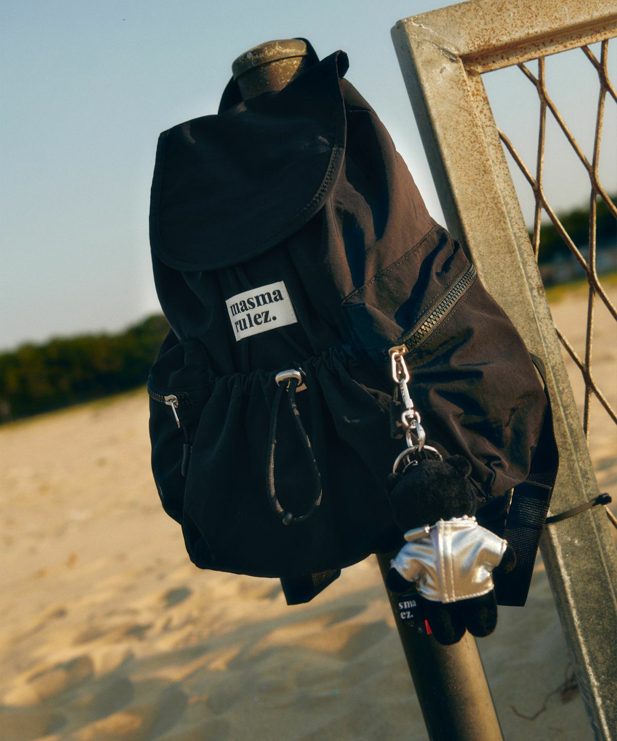 Masmarulez-String flap backpack後背包