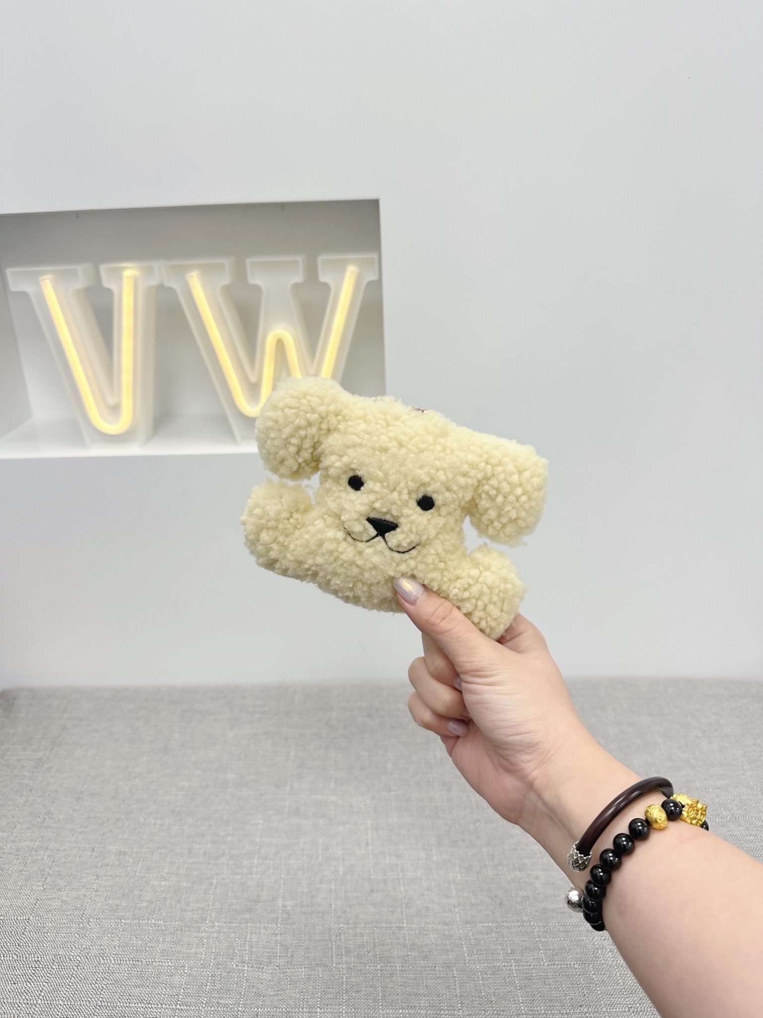 Celine Triomphe Pom Pom Keyring