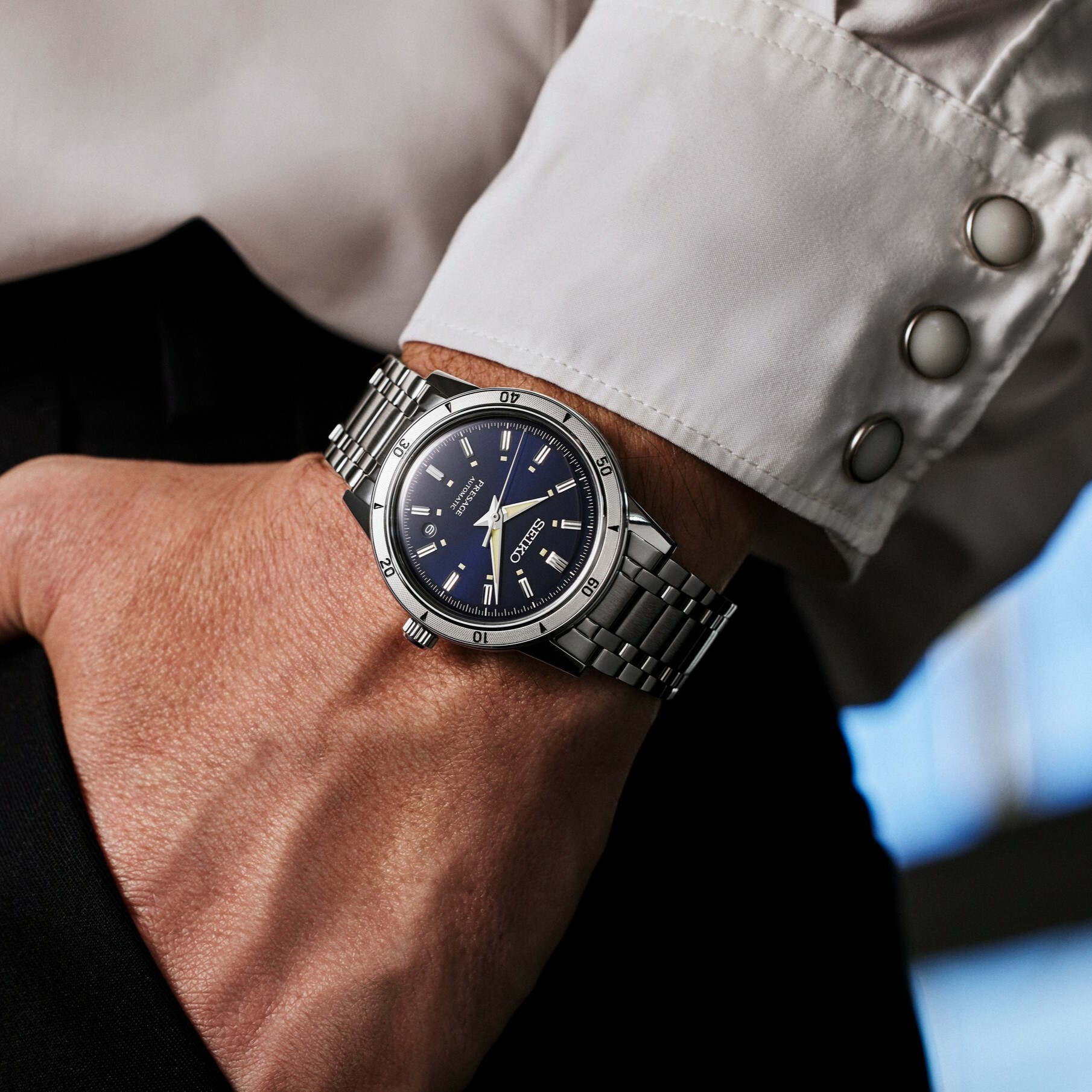 SEIKO 精工 Presage Style60’s 復古風機械錶SRPL07J1／SRPL09J1-時尚設計