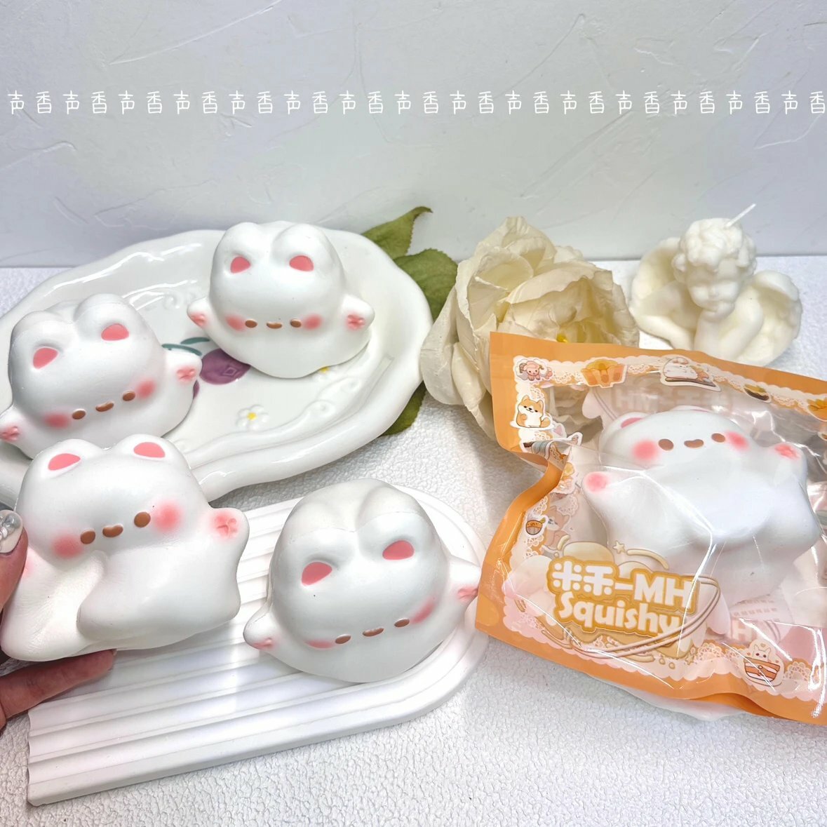 Marshmallow Rabbit Ghost Squishy (Preorder)