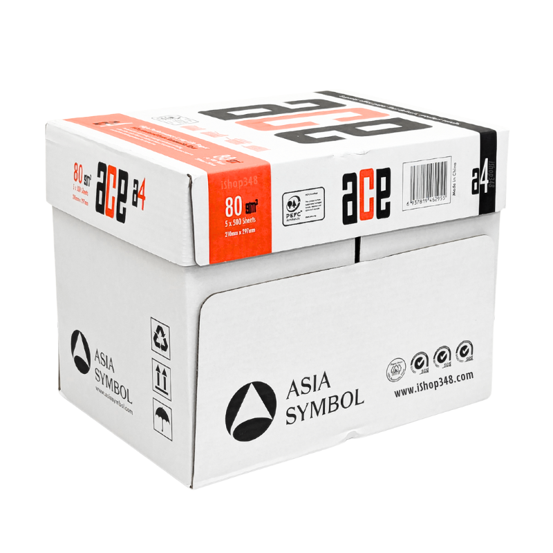 ACE 影印紙 A4 80gsm 原箱(5包)【獲PEFC及ISO認證】
