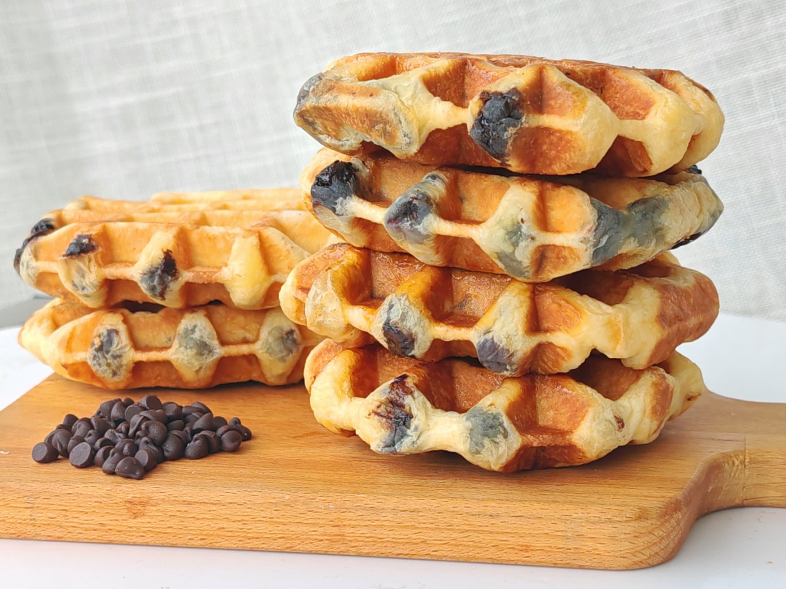 Belgian Liege Waffles & Chocolate Chip Waffles