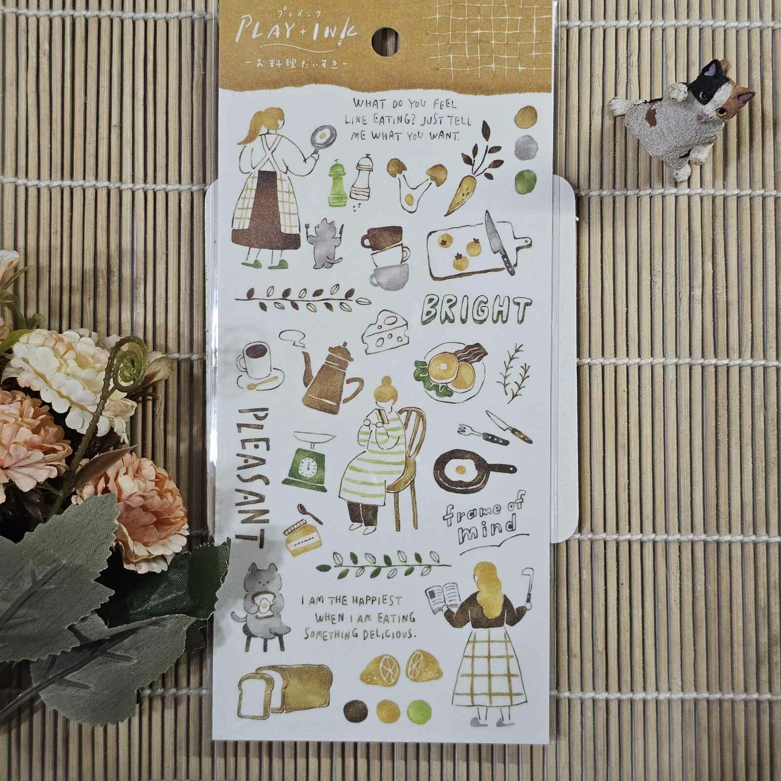 Mindwave Sticker Sheet Play + Ink - I Love Cooking