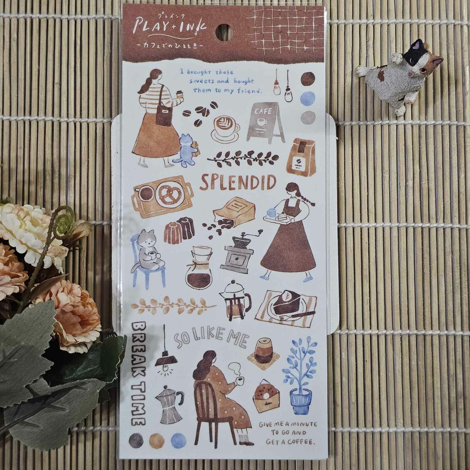 Mindwave Sticker Sheet Play + Ink - Cafe Time