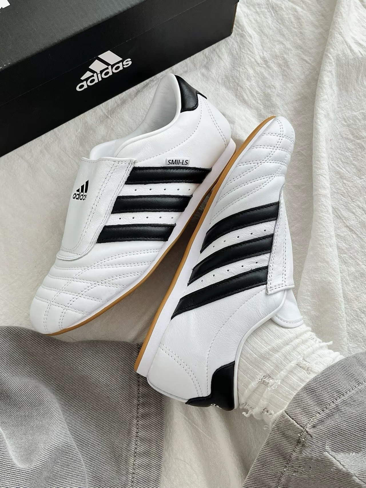 Adidas SMII-LS Taekwondo W 賽車風 復古 休閒鞋 跆拳道鞋 JQ4774