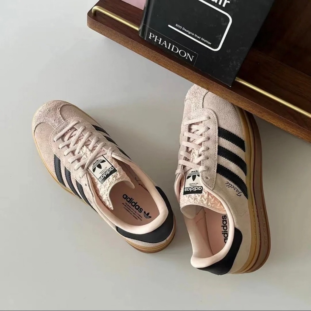W Adidas Originals Gazelle Bold 胭脂多多 裸粉 厚底 IE0429