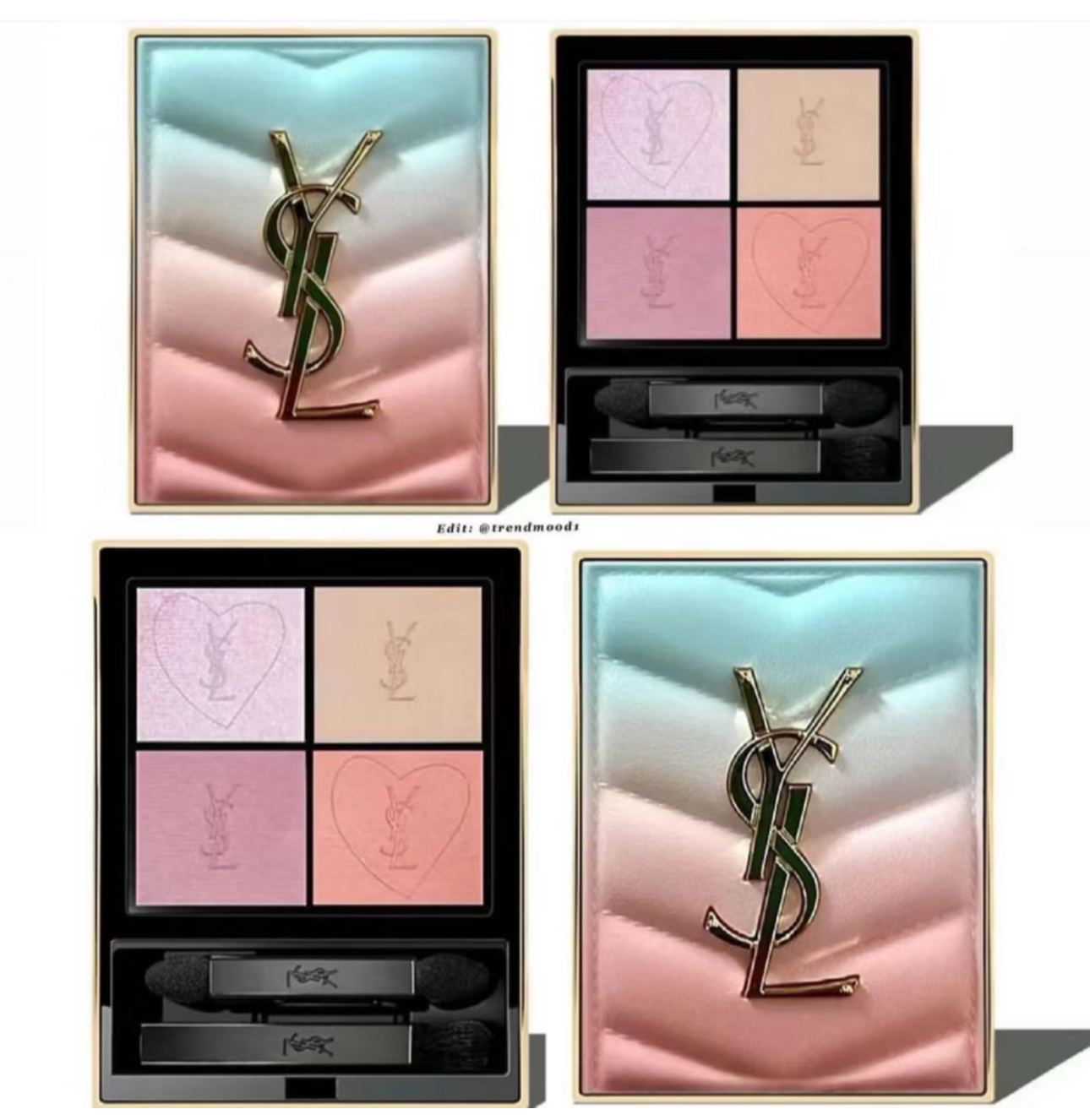 YSL 夢幻限定♡藍粉漸變皮革眼影 #125 Blooming Dust weareseoul.com