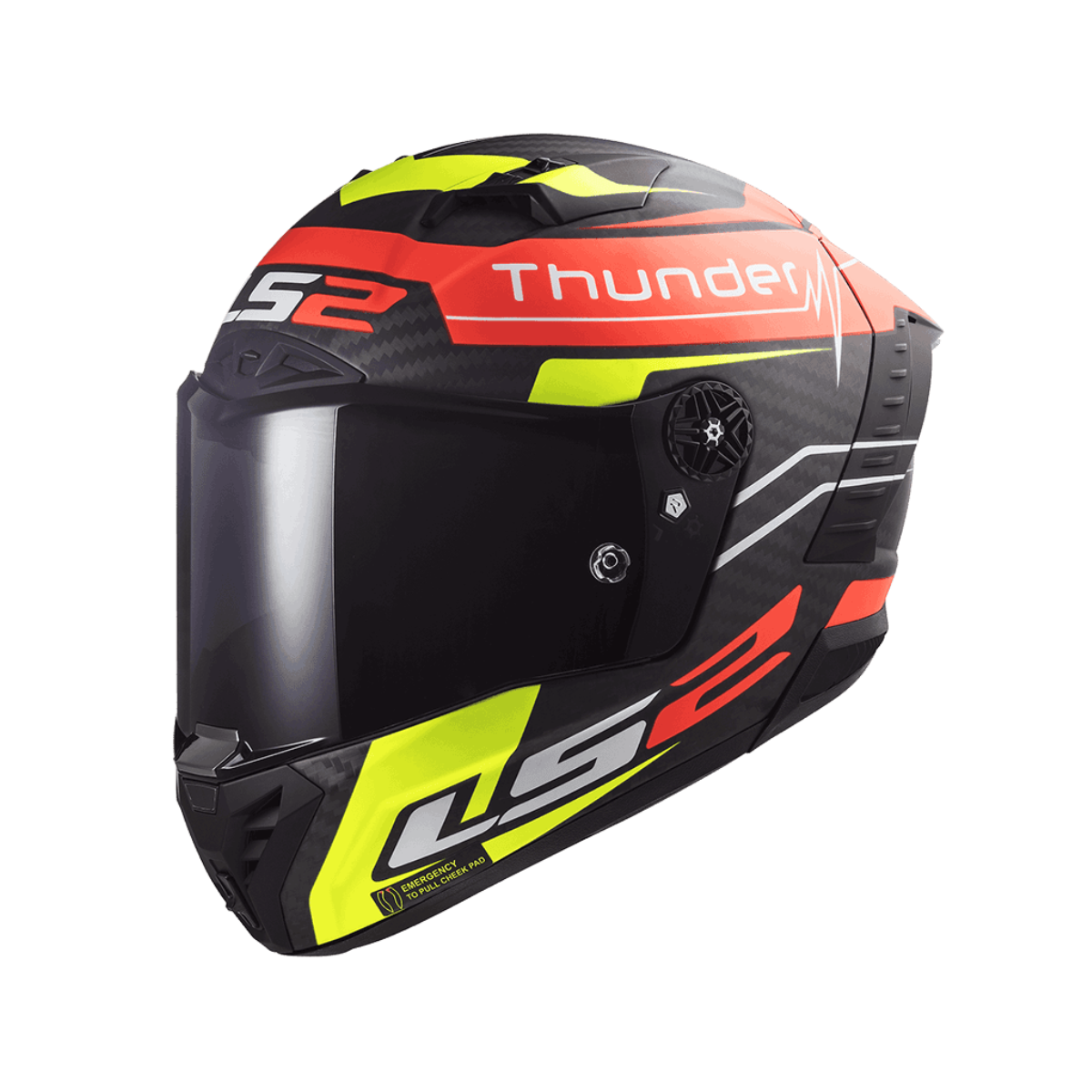 【LS2】FF805 THUNDER CARBON REPLICA BLACK ATTACK 選手彩繪