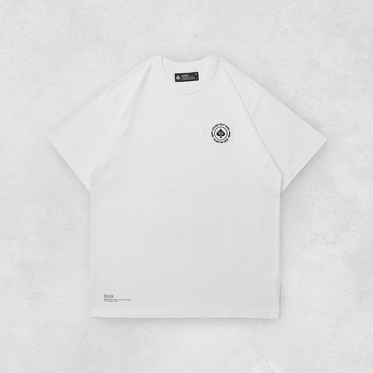 B-SIDE BS ACE PATCH TEE White