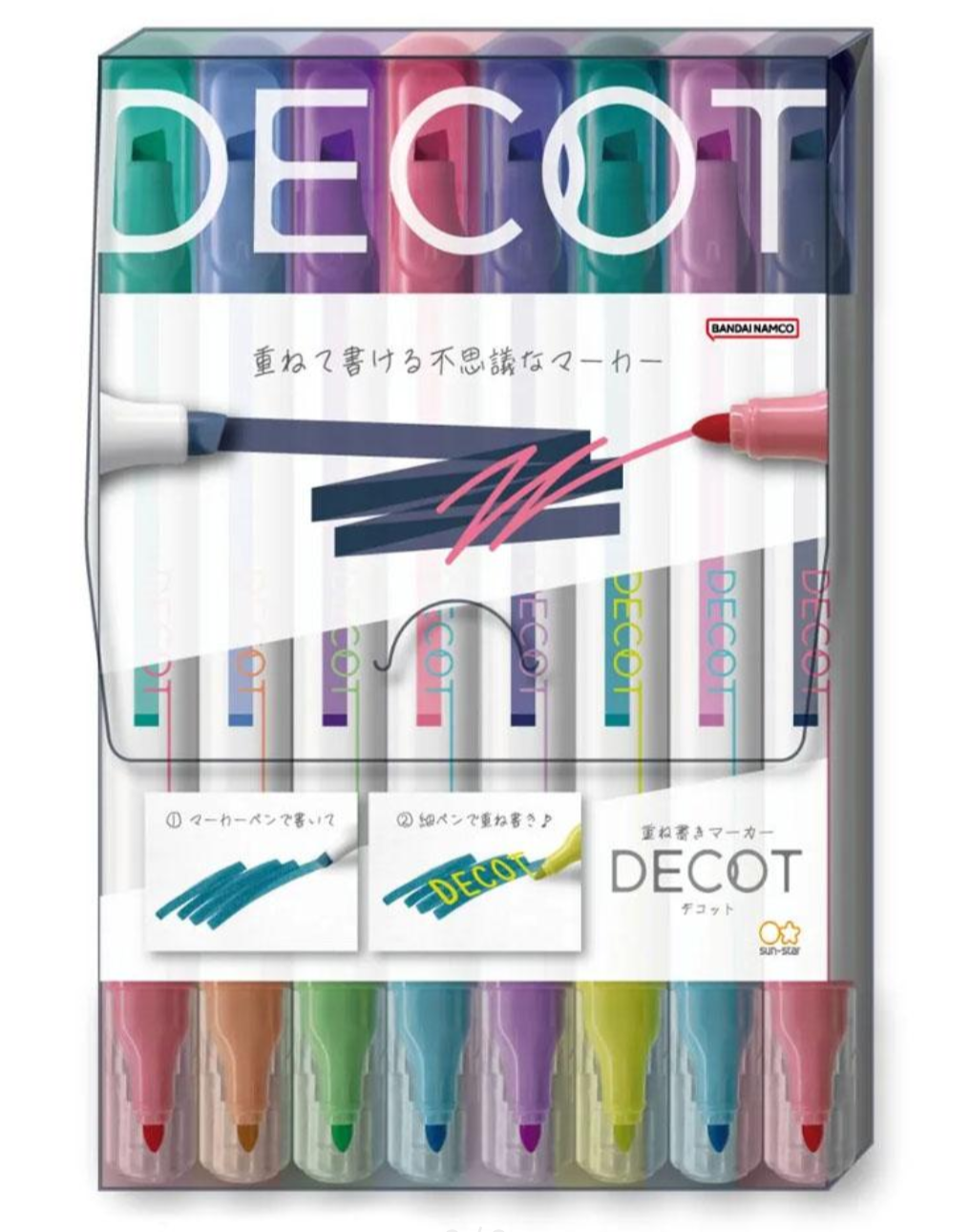 sun-star DECOT 雙頭螢光筆 第3彈 疊色系列 共8色