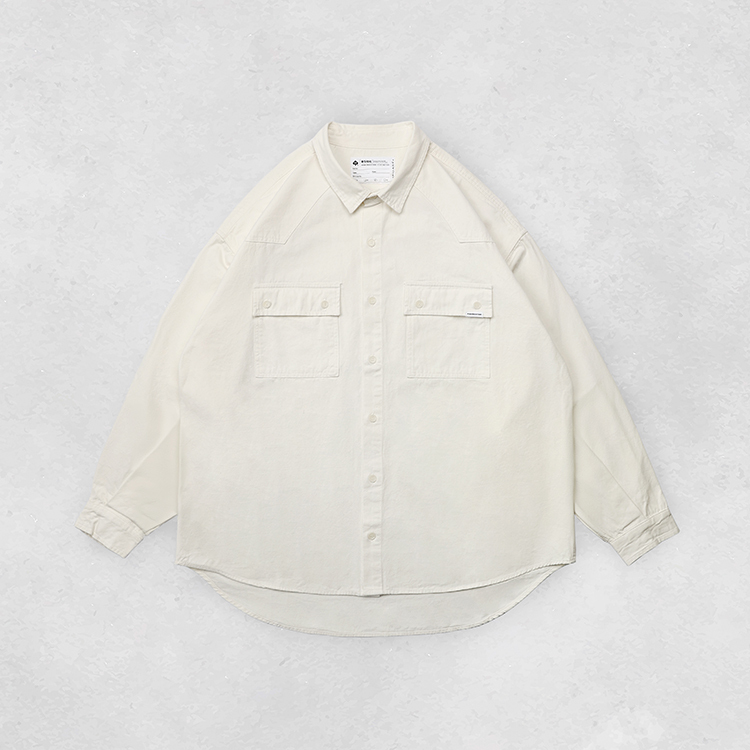 B-SIDE BASIC WORK SHIRT Off White