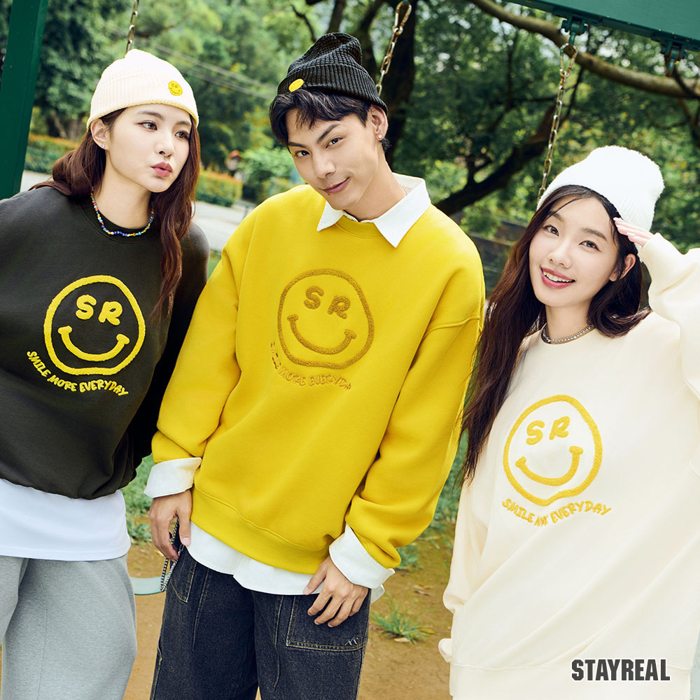 STAYREAL SMILE笑臉厚棉T