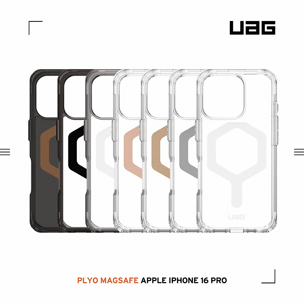 【UAG】iPhone 16 Pro MagSafe 磁吸式耐衝擊全透保護殼