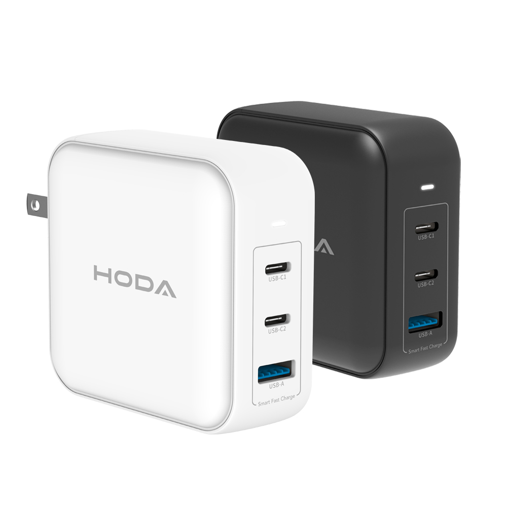 【GaN 140W+Cable】3 Ports PD Smart Fast Wall Charger