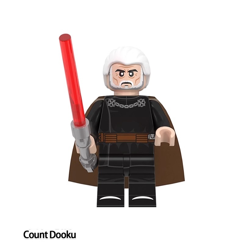 Count Dooku Star Wars Custom Minifigures Minifigs Fit Lego WM2275