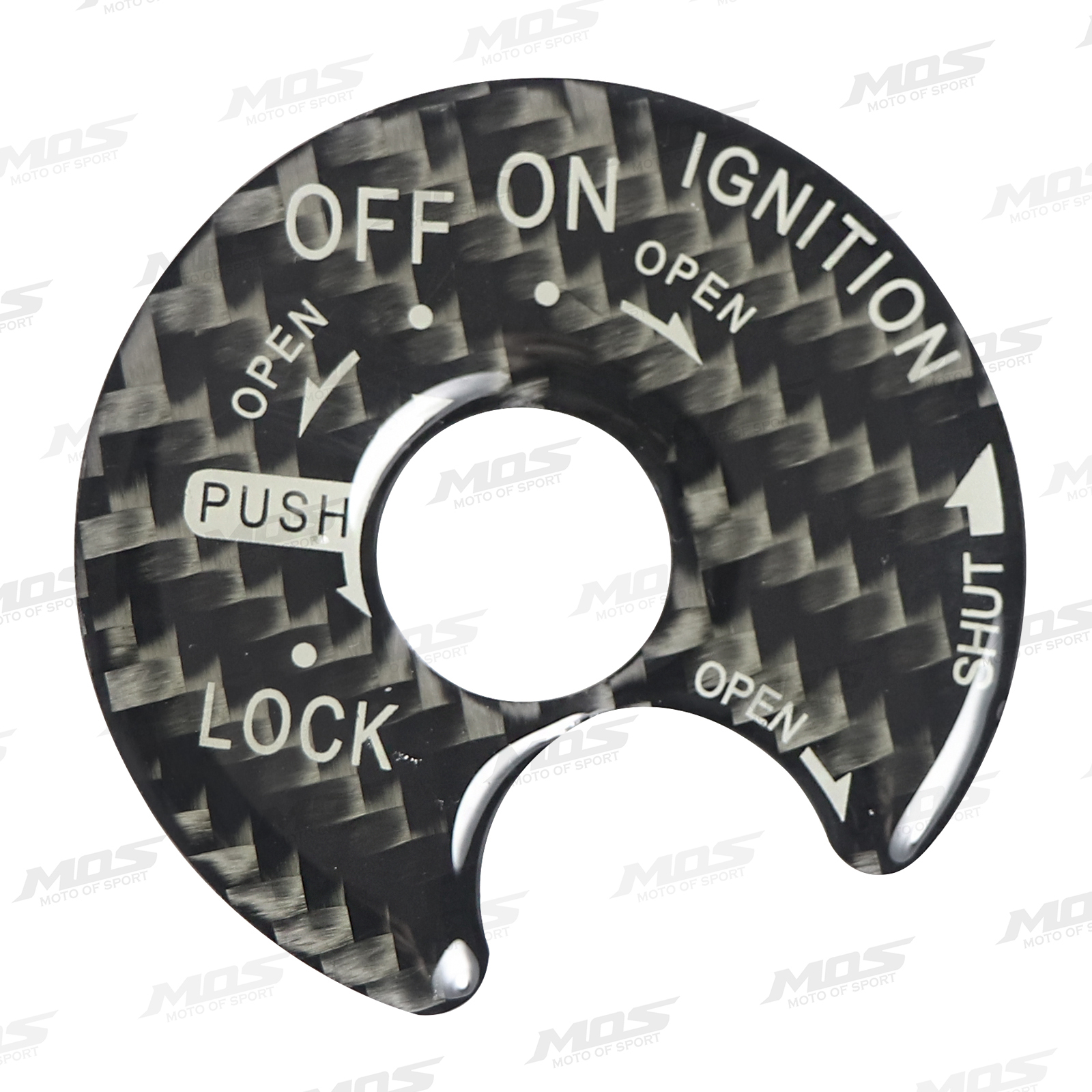 Carbon Fiber Ignition Switch Sticker for Yamaha Zuma