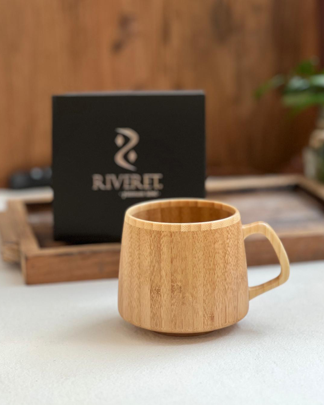 Riveret 竹製咖啡角杯 啡色(禮盒) | moli store 咖啡杯、咖啡壺