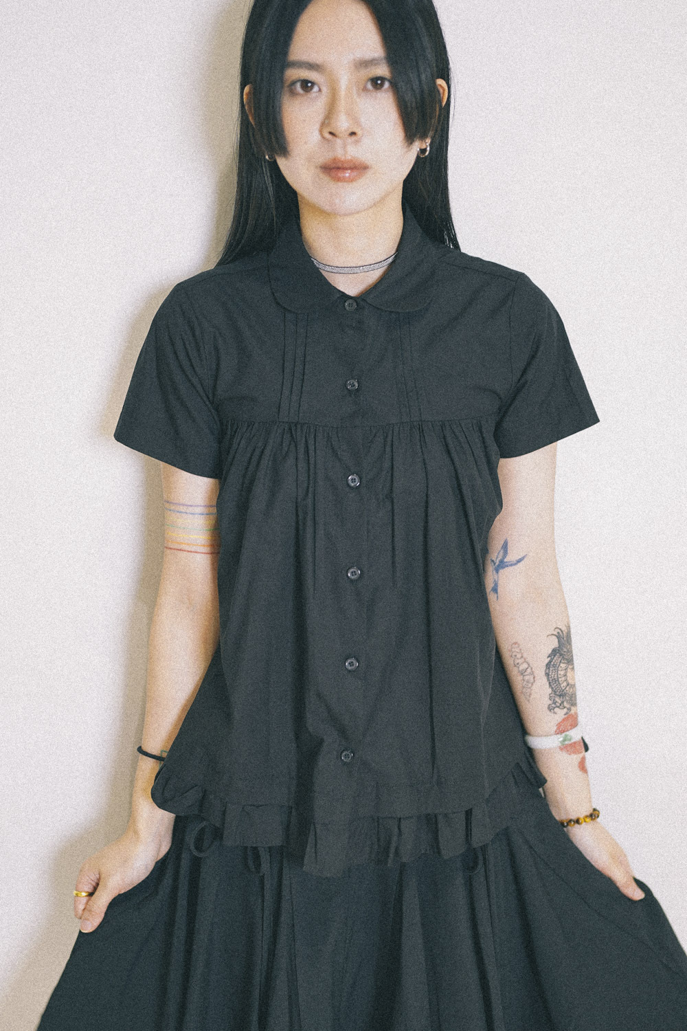開心價~ Beautiful Girl blouse (BLACK)