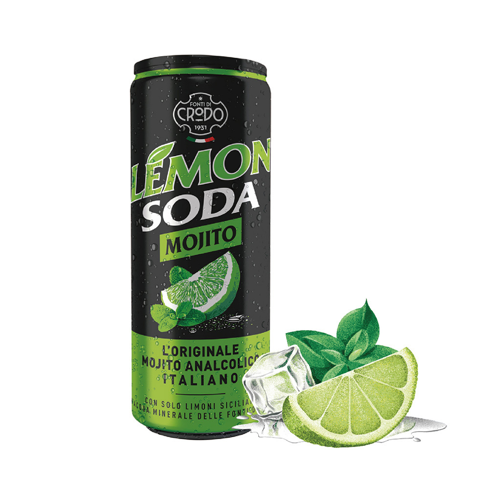 義大利 Crodo莫希托風味氣泡飲 330ml Crodo Lemon Soda Mojito