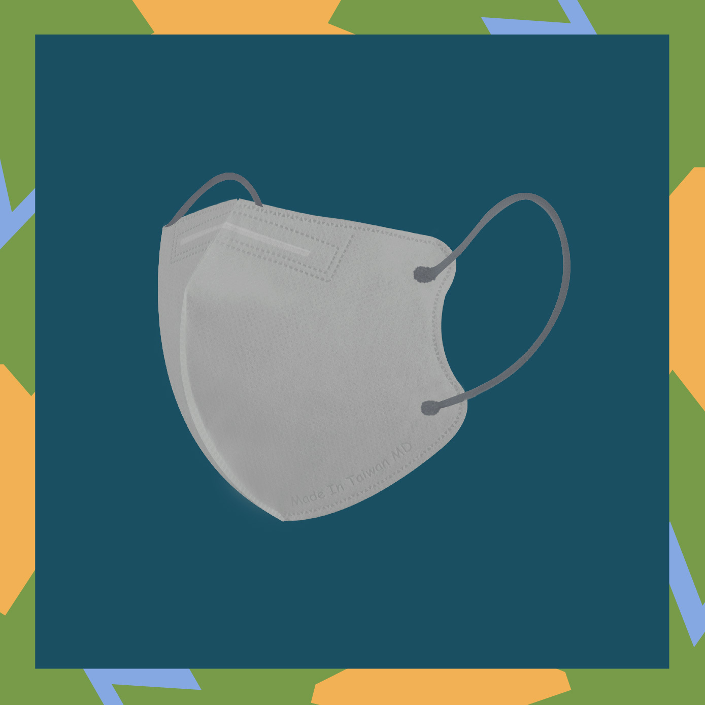 COMFZ康菲 立體醫療口罩 L(20入) - 雪狐銀