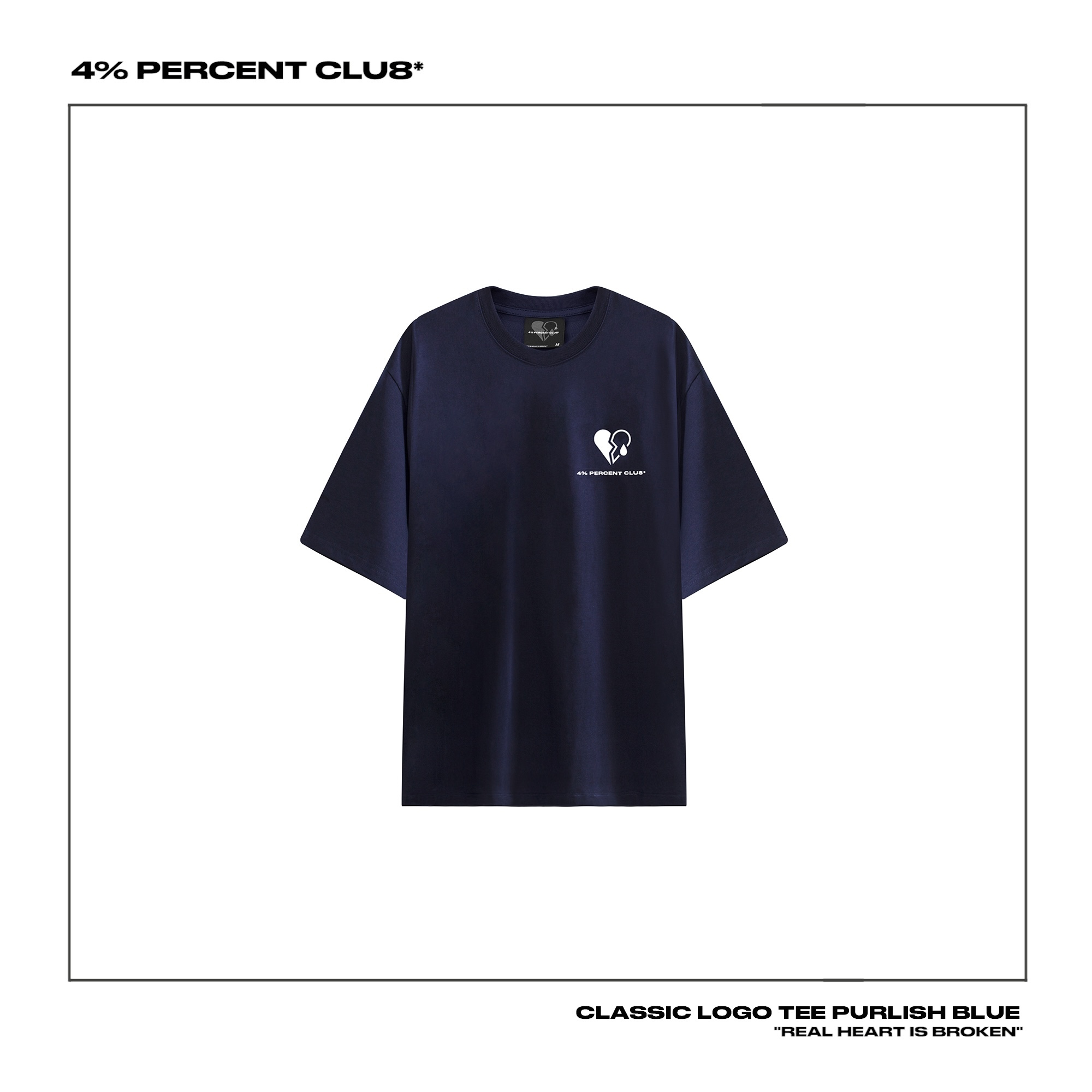 CLASSIC LOGO TEE OXFORD BLUE / 經典款暗藏藍短袖T恤