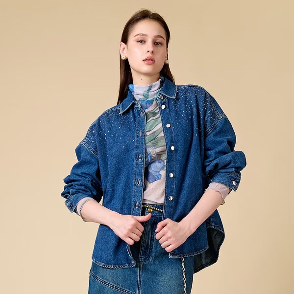 璀璨牛仔晶鑽襯衫