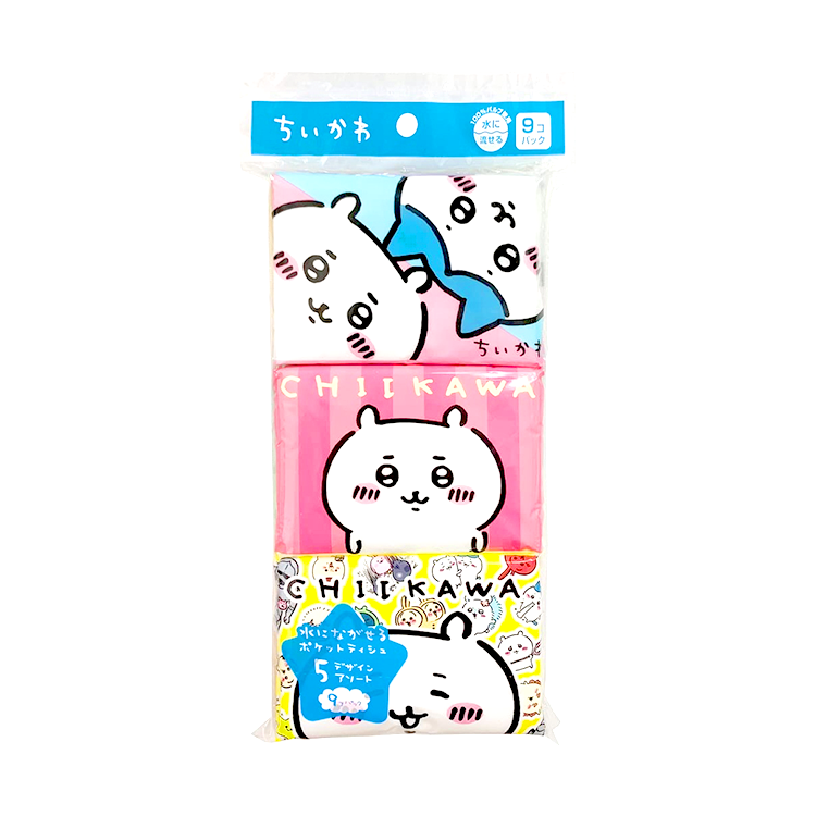 Chiikawa 便攜紙巾 9包裝